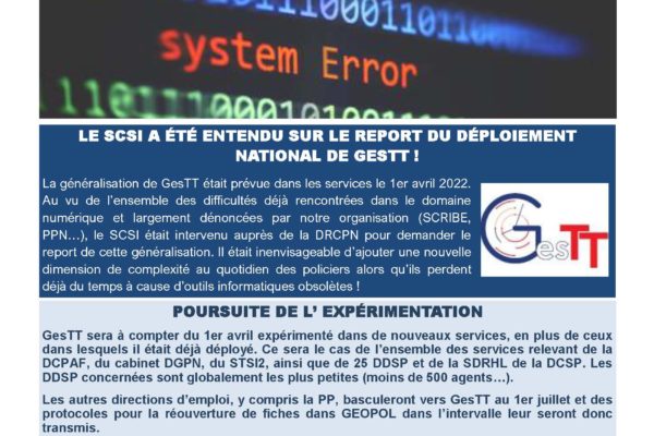 ACTUALITÉS - SCSI-CFDT